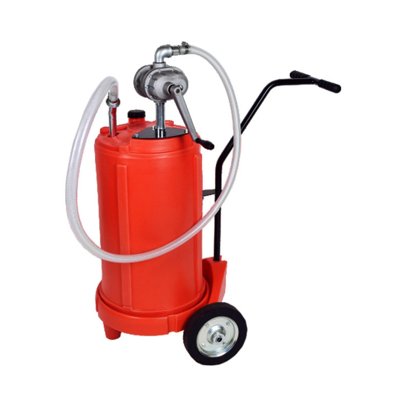 PUMPRITE 75L TROLLEY C/W HIGH FLOW DRUM PUMP; DELIVERY HOSE AND SPOUT