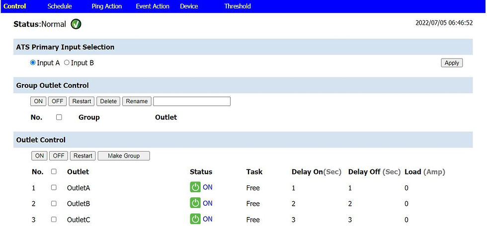 Power redundant plus individual outlet management