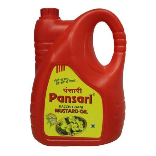 Pansari Edible Kachi Ghani Mustard Oil (KGMO) Jar 5L