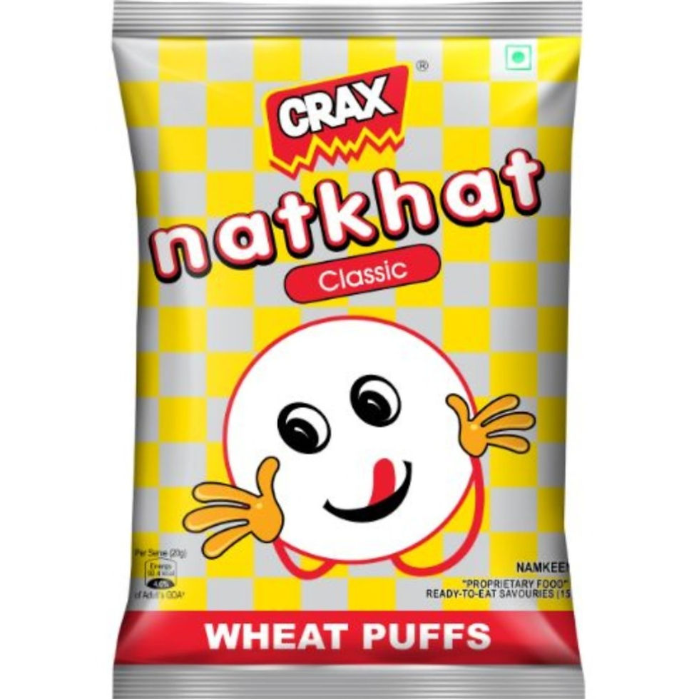 Crax Natkhat Wheat Puffs (Pack of 8)