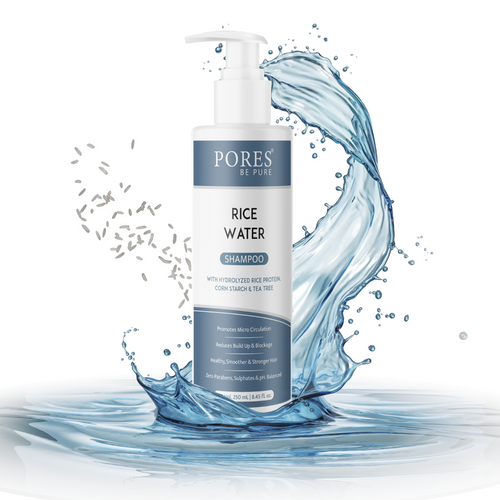 PORES Be Pure Rice Water Hair Shampoo