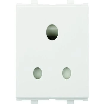 Anchor Penta Modular 6A, 3Pin Socket, ISI, 2Module Penta Modular