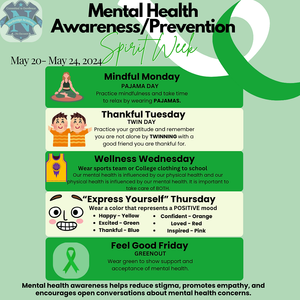 Mental Health/Awareness Spirit Week