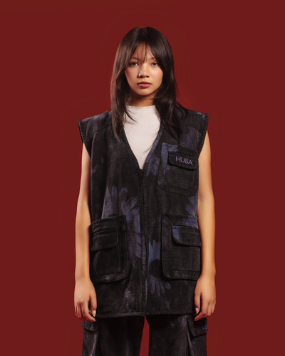 HUBA Floral Utility Jacket - Purple | HUBA