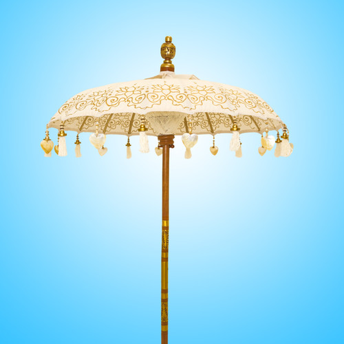 SMALL white Lotus Patio Parasol © | baliparasol.com | Haarlem