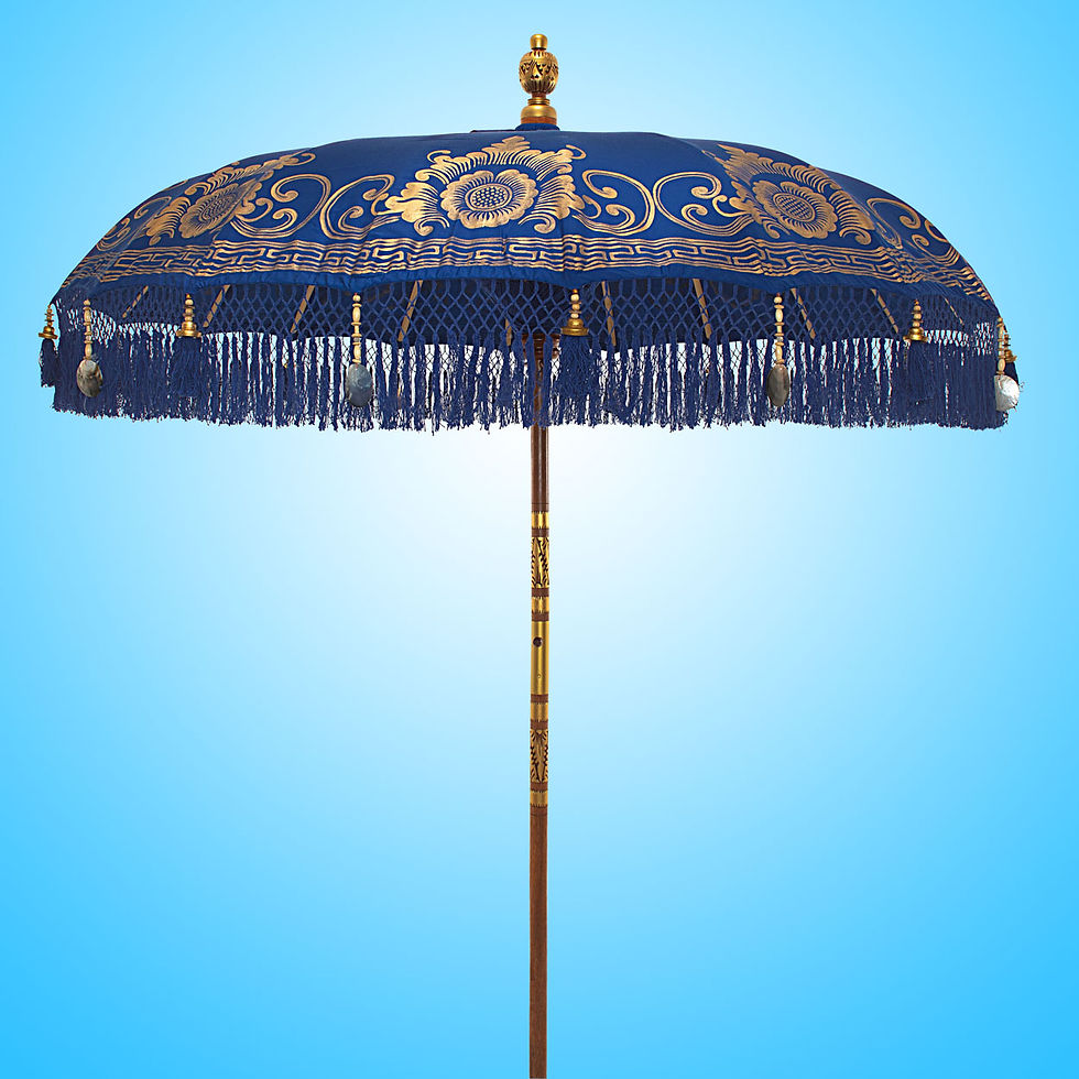Marine Blue special edition Bali Parasol | baliparasol.com