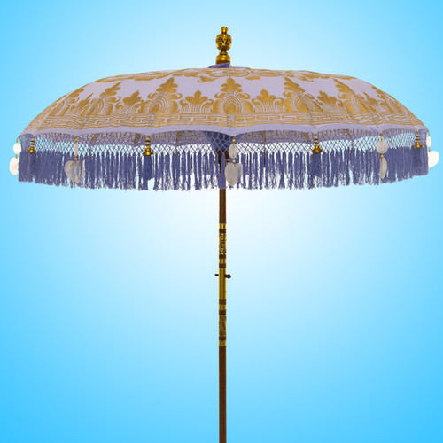 Purple Lavender gold Bali Parasol | baliparasol.com