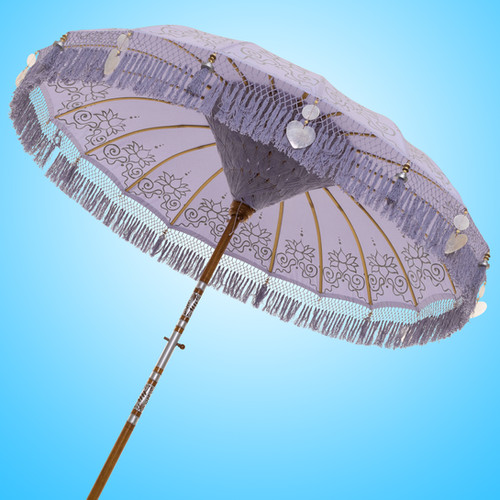 Purple Lavender design Parasol LOTUS | baliparasol.com