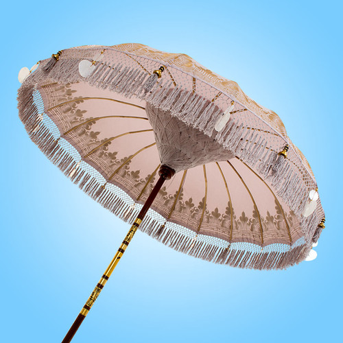 Sand Mauve gold Bali Parasol NIRVANA | baliparasol.com