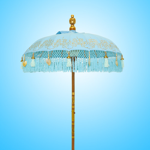 SMALL blue Patio Parasol | Baliparasol.com | Haarlem