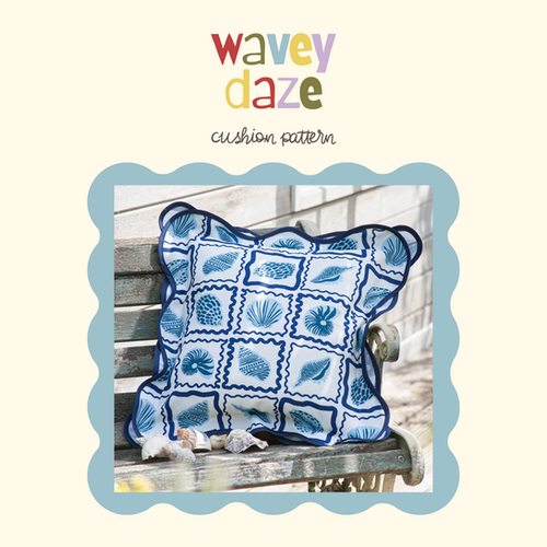 Wavey Daze Cushion - PDF Sewing Pattern | Made On Monday