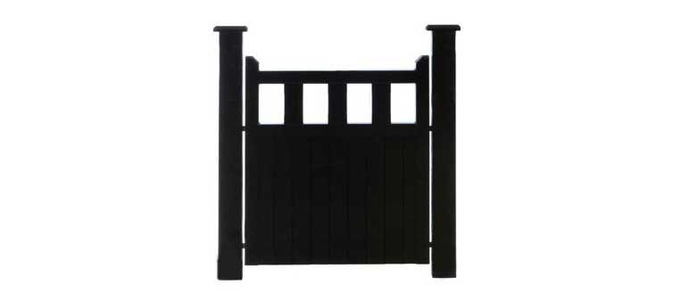 Clare Pedestrian Side Gate Black | Timber & Wooden Gates