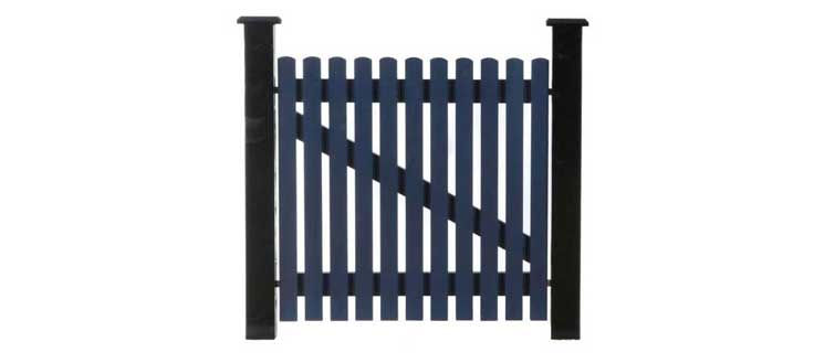 Picket Pedestrian Side Gate Blue | Timber & Wooden Gates