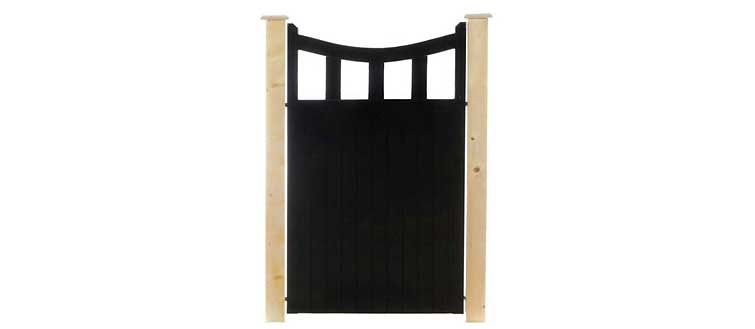 Louth Side Gate Black | Timber & Wooden Gates
