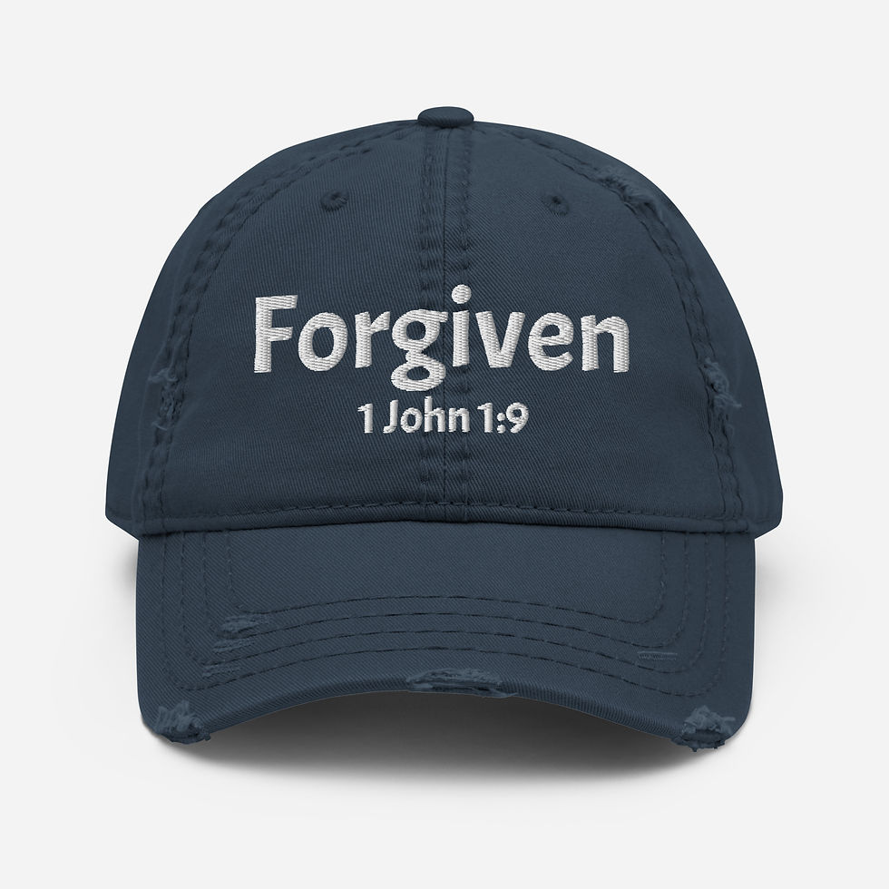 "Forgiven" Embroidered Baseball Cap | Christian Hat | Scripture Hat ...