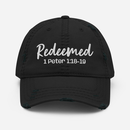 "Redeemed" Embroidered Baseball Cap | Christian Hat | Scripture Hat ...