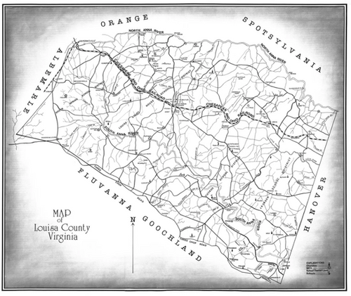 1880 Map of Louisa County | Louisa County
