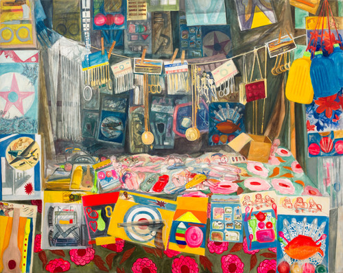 Jacqueline Stanley ARCA HRHA (1928-2022) 'Plastic Toy Stall With Target ...