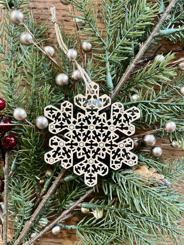 Rattan Snowflake Ornament9Rustic Raleigh