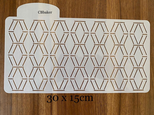 Geometric Diamond CakeStencil | CBBAKER