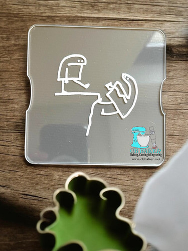 Doodle fondant stamp