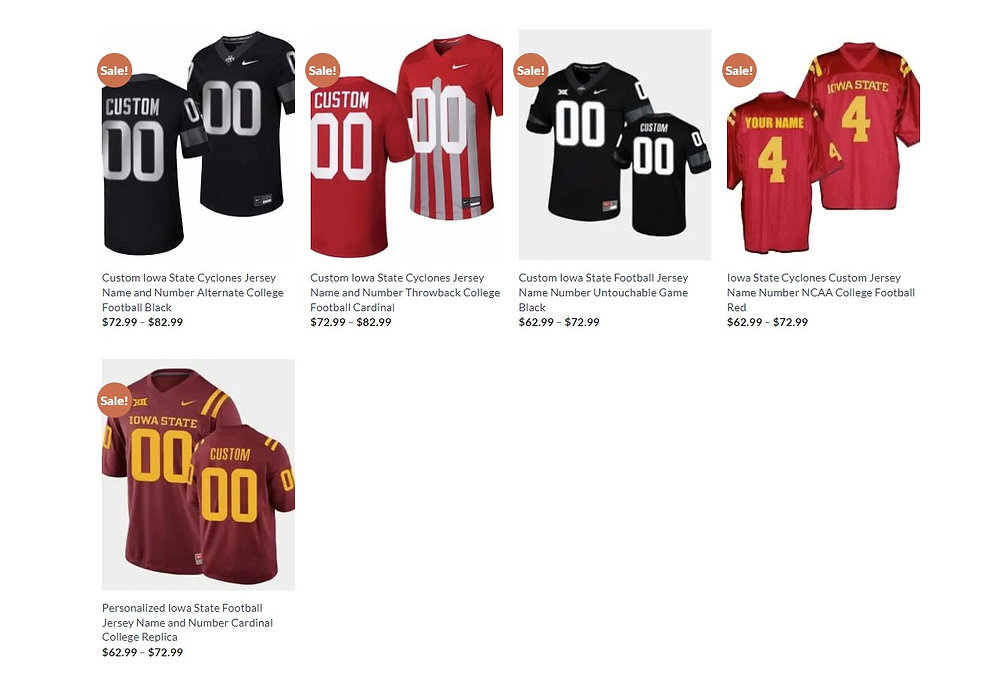 Celebrate your love for the Cyclones with a custom Iowa State Jersey