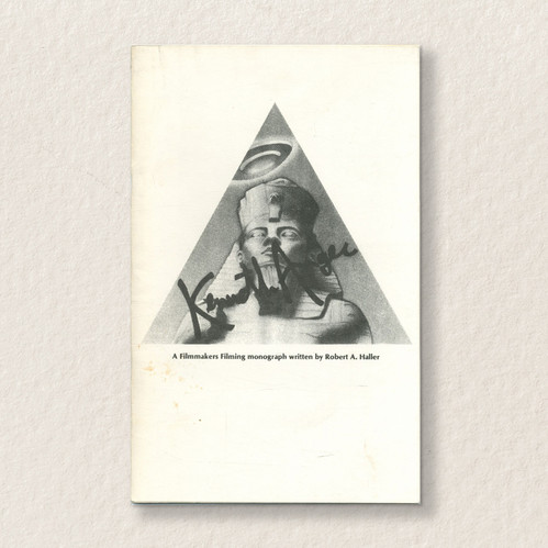 Robert Haller: Kenneth Anger: A Filmmakers Filming Monograph ...