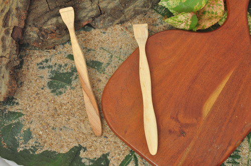 Neem wood tongue scraper for oral care | Shuddhi Naturals