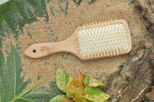 Neem Wood Hair Brush With Wooden Bristles | Shuddhi Naturals