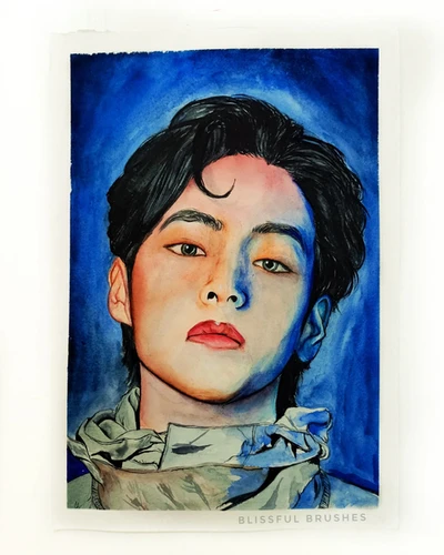 V of BTS - Art Print | Blissful Brushes