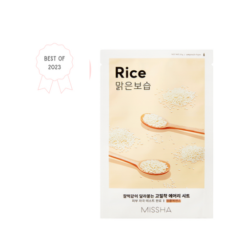 [Missha] Airy Fit Sheet Mask Rice | Mask with Rice | Chok Chok Lab
