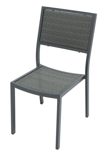 Durango Gunmetal Grey Weave Side Chair | Plantation Prestige