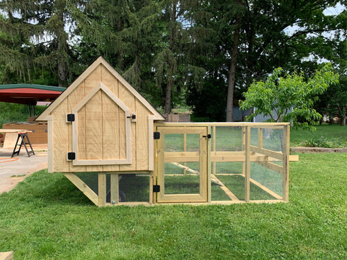 4x6 Chicken Coop with 6x8 Run - Movable | LC Structures