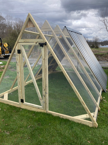 Broiler Chicken Tractor on Wheels A-Frame 8x12 for sale Lancaster ...