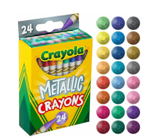 Crayola Metallic Crayons, Pack Of 24 Crayons | Pro-Fill Inc
