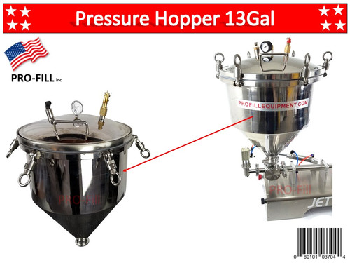 Pressure Hopper 13Gal #37044 | Pro-Fill Inc