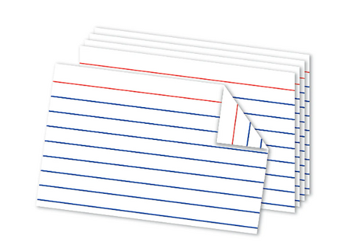 Office Depot Double Sided Index Cards, 4" x 6", White, Pack Of 100 ...