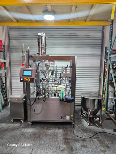 Auger Filler, bottle loader, lid loader, Vacuum loading, capper (Open ...