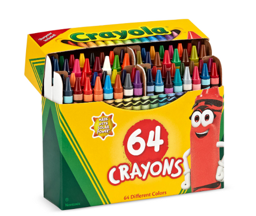 Crayola Standard Crayons With Built-In Sharpener, Assorted Colors, Box ...