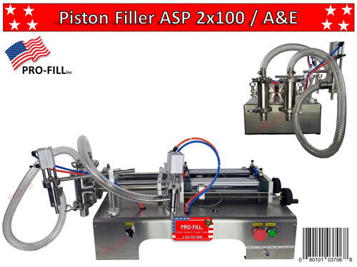 ASP Double Head Filling Machine / Piston Filler Machine | Pro-Fill Inc