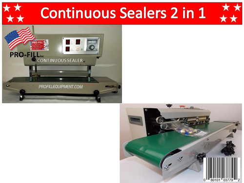 Continuous Sealers 2 in 1 / Vertical & Horizontal | Pro-Fill Inc