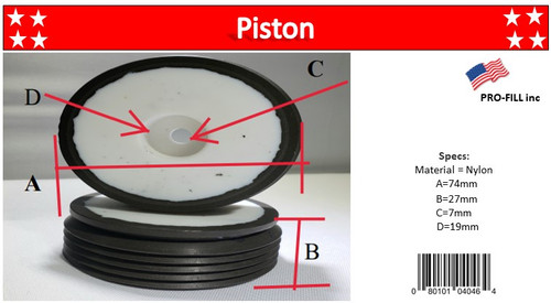 Piston Hot Material | Pro-Fill Inc