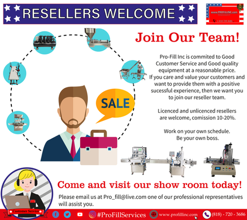 Reseller's Welcome | Pro-Fill Inc
