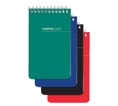 Office Depot Wirebound Top-Opening Memo Pads, 60 Sheets Per Pad, Pack ...