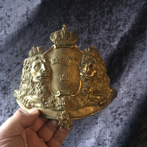 Kaskplåt för gardeskask m/1845 | Militarycollectables