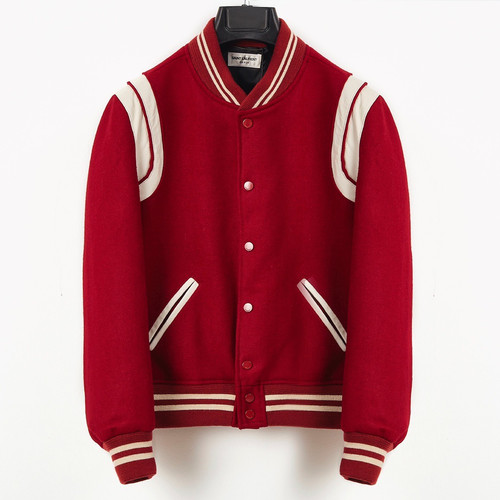 Wool Teddy Jacket in Red | highstreetporter