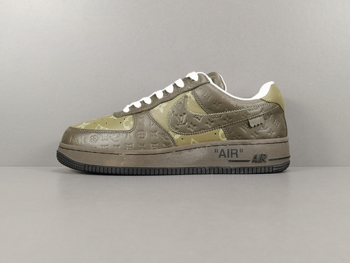 L x AF1 Monogram Embossed Olive | highstreetporter