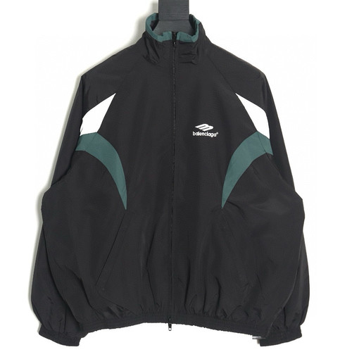 SS25 3B Icon Track Jacket in Black/Green/White | highstreetporter