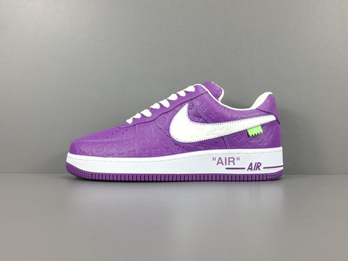 L x AF1 Monogram Embossed Purple | highstreetporter