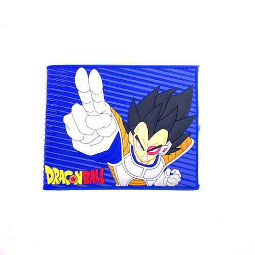 Dragon Ball Z Vegeta Silicone Rubber Bifold Wallet | Rebel Yell Online